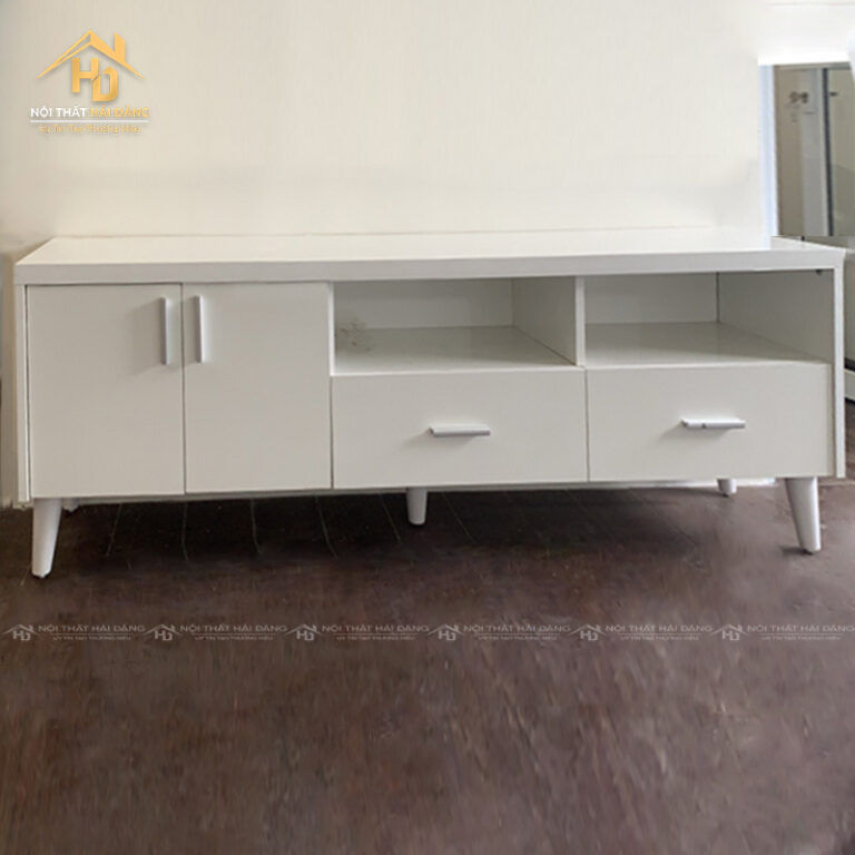 Kệ Tivi 1m6 Màu Trắng Đơn Giản